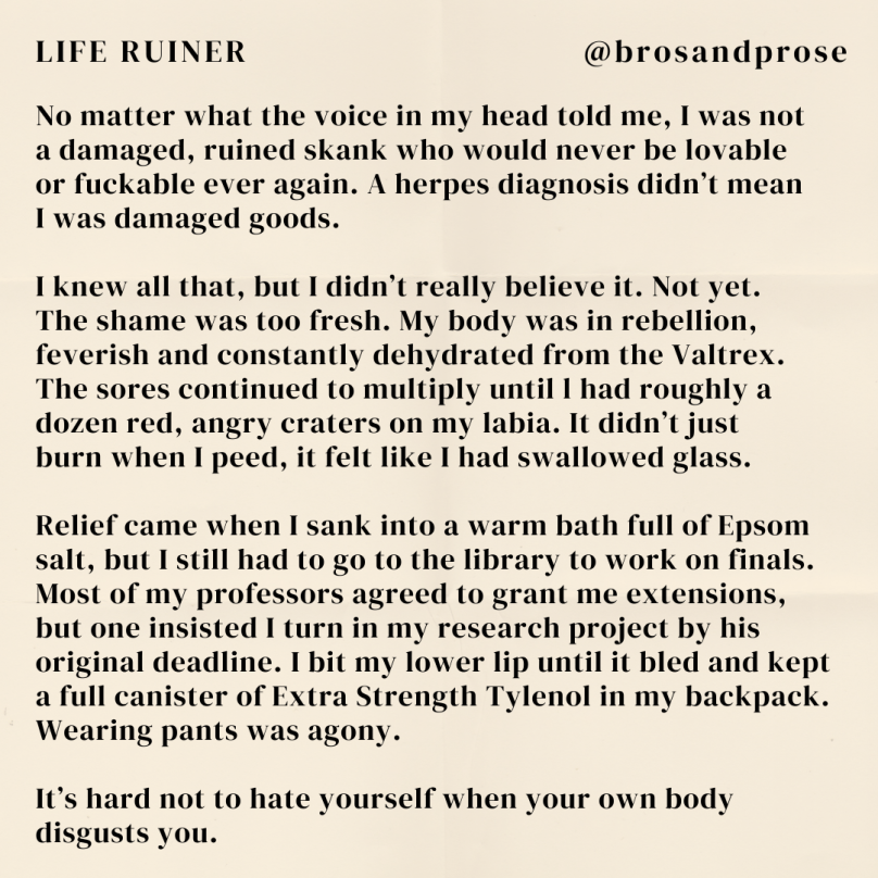 Introducing “LIFE RUINER,” A Micro-Memoir About Herpes and Abusive ...